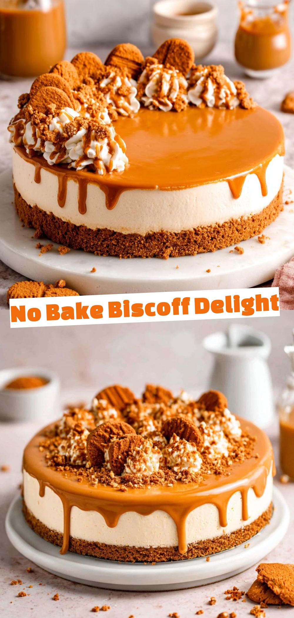 Creamy No Bake Biscoff Dessert - iman in the kitchen